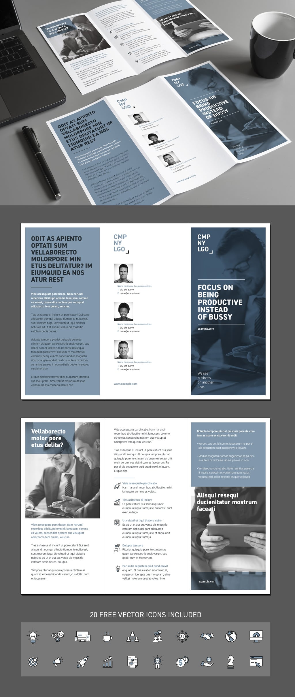 100 Fresh InDesign Brochure Templates (2024) | Redokun Blog