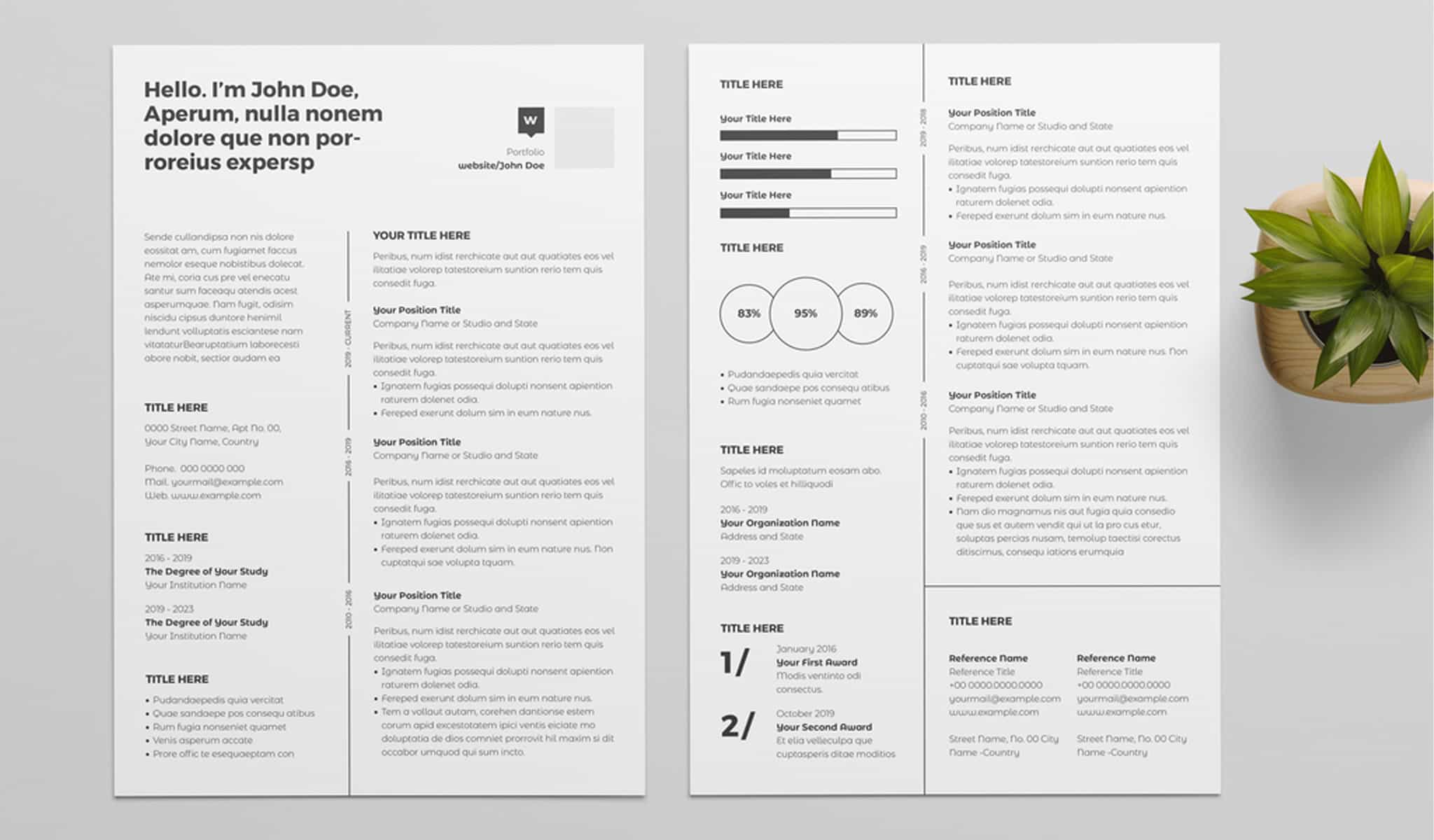 The 100 InDesign Resume Templates You Need in 2024 | Redokun Blog