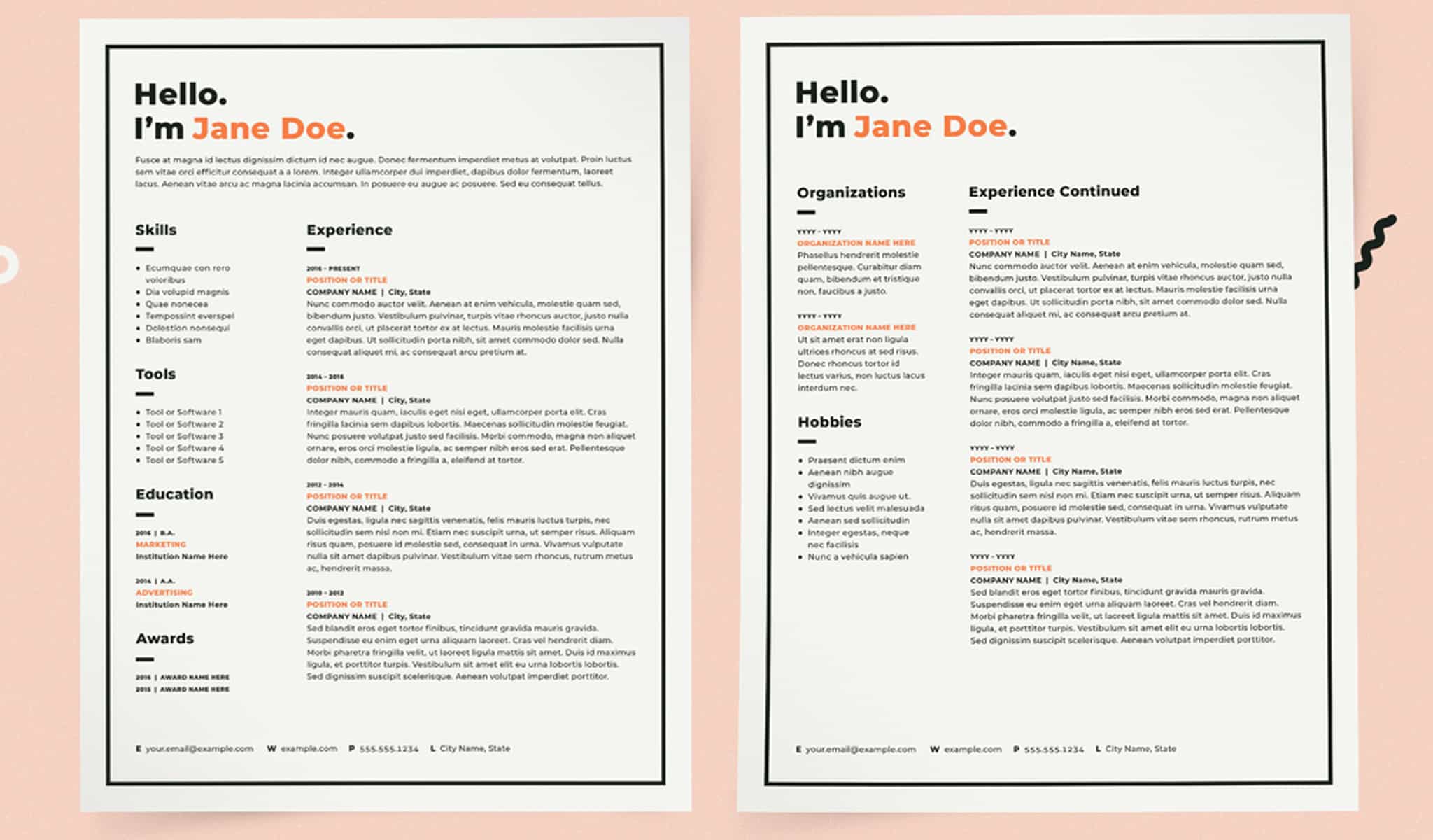 The 100 InDesign Resume Templates You Need in 2024 | Redokun Blog