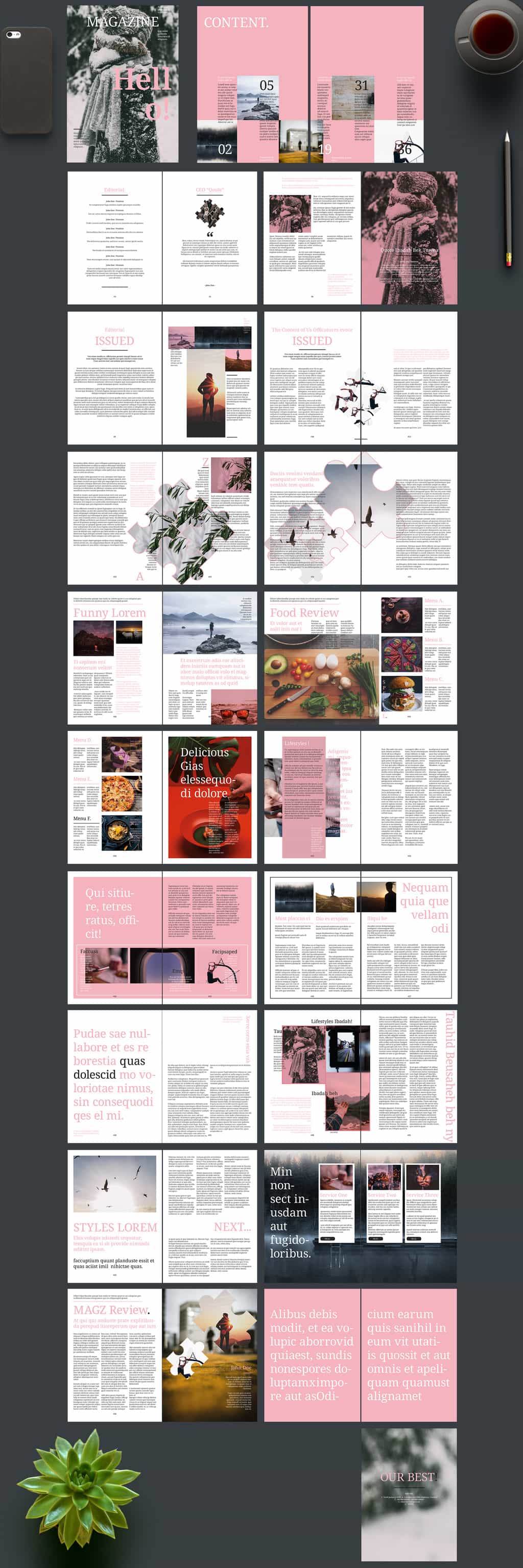 80 Cool Zines and InDesign Magazine Templates (2024) | Redokun Blog