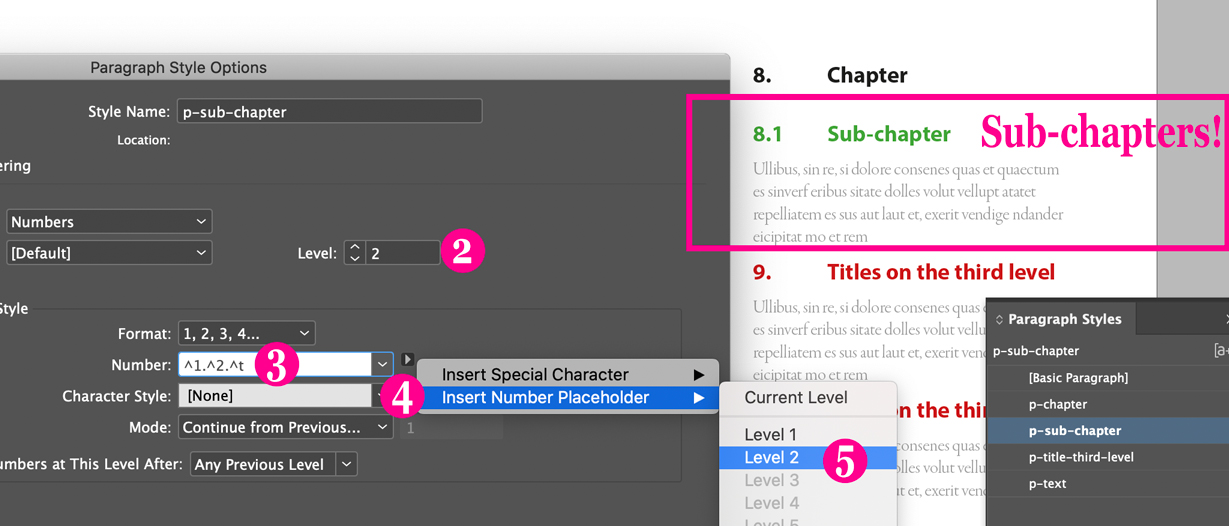 InDesign Numbered List - How to create and use it best | Redokun Blog
